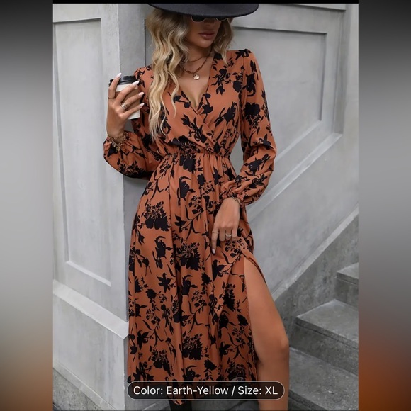 Dresses | Burnt Orange Fall Dress | Poshmark